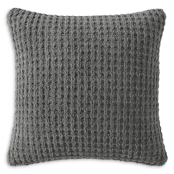 SUNDAY CITIZEN Snug Waffle Throw Pillow - Granite