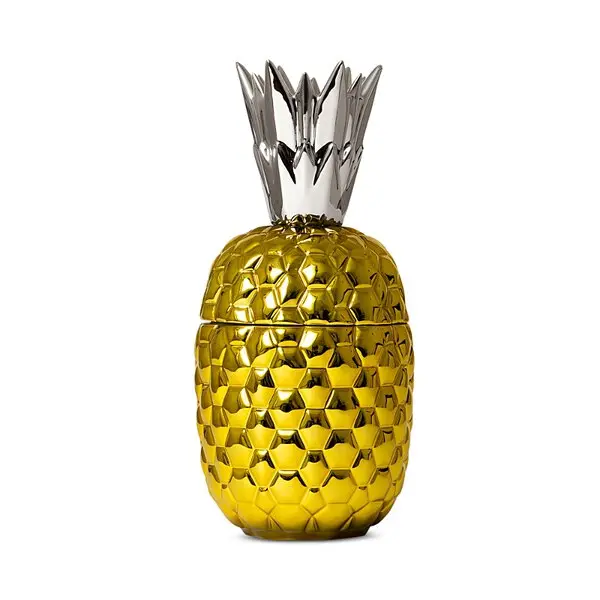 Bernardaud Victoria Pineapple Box - Yellow - Green