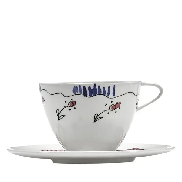 SERAX Marni Anemone Milk Small Coffee Cup & Saucer - Multi