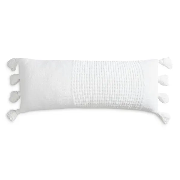 SUNDAY CITIZEN Braided Pom Pom Lumbar Pillow - Off White