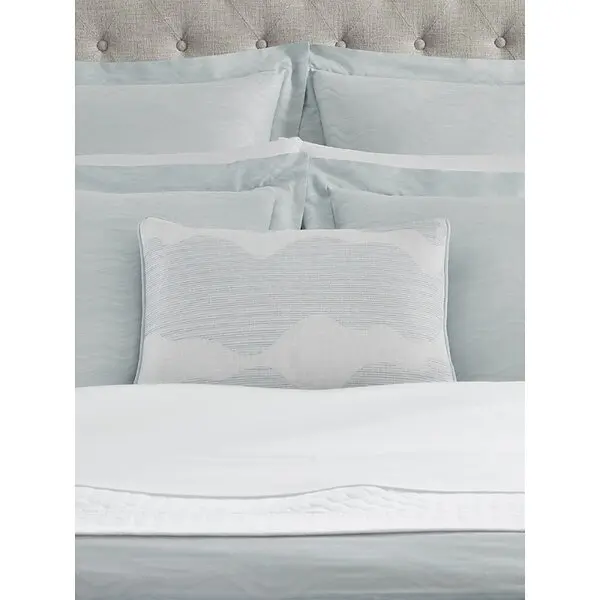 SFERRA Banzai Decorative Pillow, 12 X 18 Exclusive - Sky/white