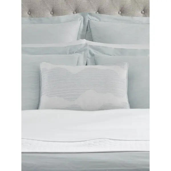 SFERRA Banzai Decorative Pillow, 12 X 18 Exclusive - Sky/white