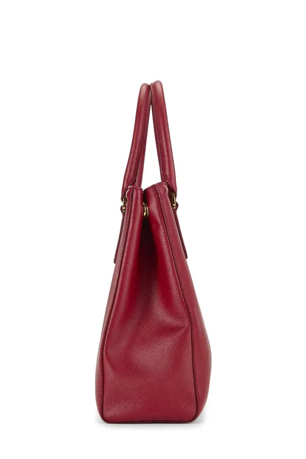 Prada Saffiano Parabole Tote - Red