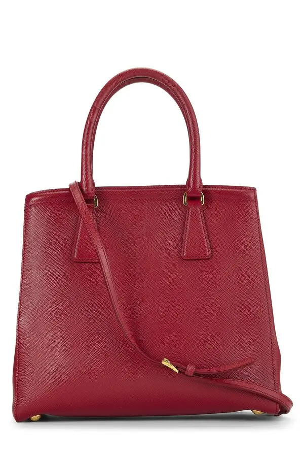 Prada Saffiano Parabole Tote - Red