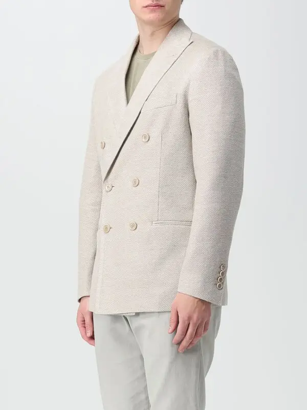 FAY Double Breasted Jacket - Natural