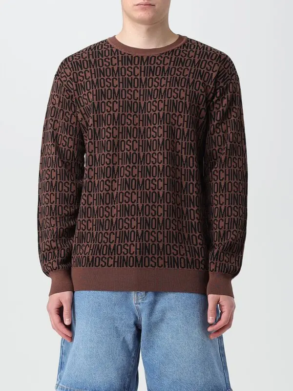 Moschino All-over Logo Knit Sweater