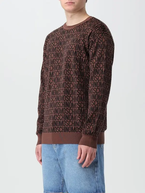Moschino All-over Logo Knit Sweater
