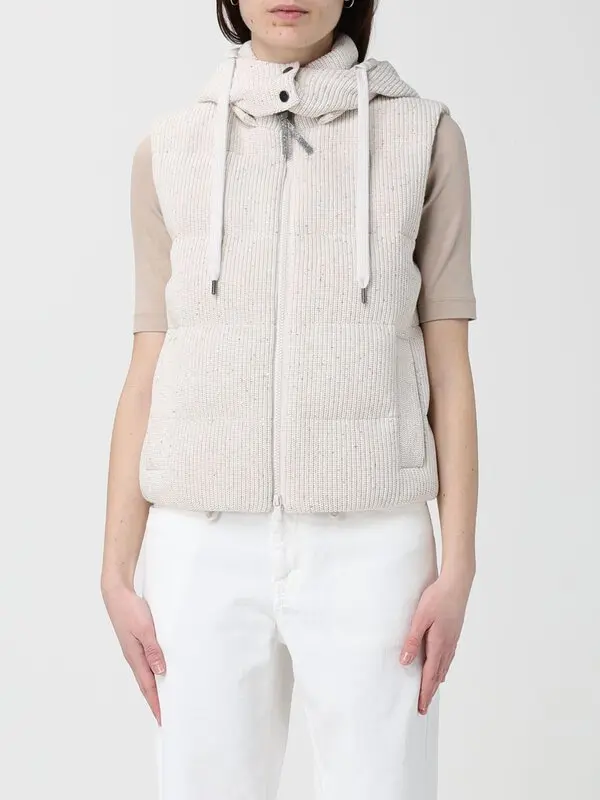 Brunello Cucinelli Padded Waistcoat - Beige