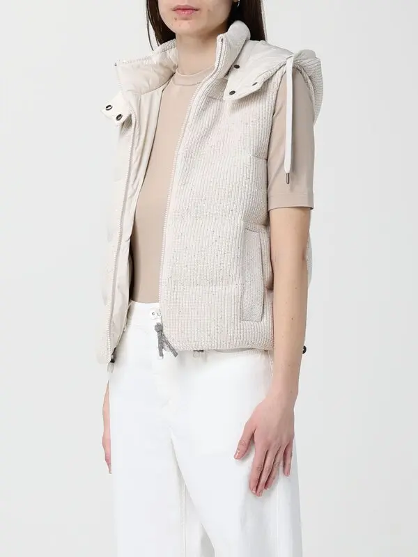 Brunello Cucinelli Padded Waistcoat - Beige