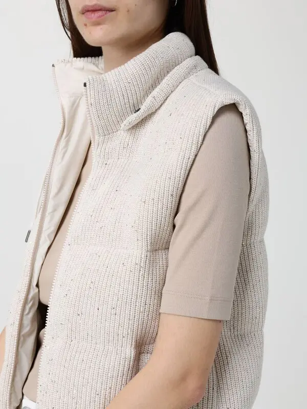 Brunello Cucinelli Padded Waistcoat - Beige