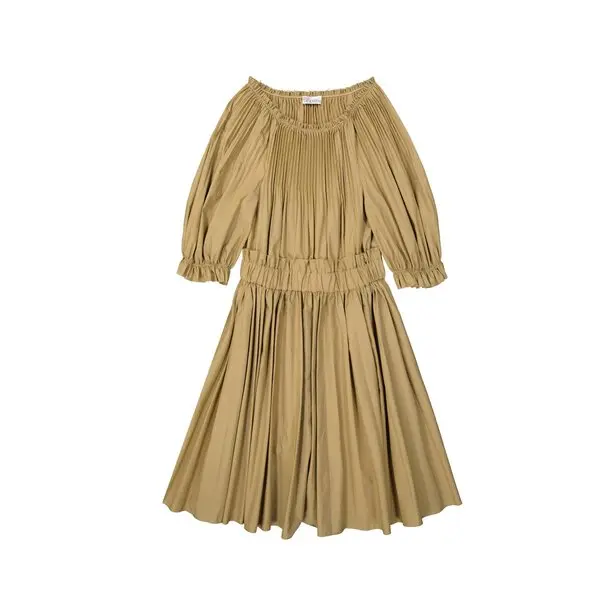 white christmas dresses RED VALENTINO RIBBED COTTON MINI DRESS SMALL