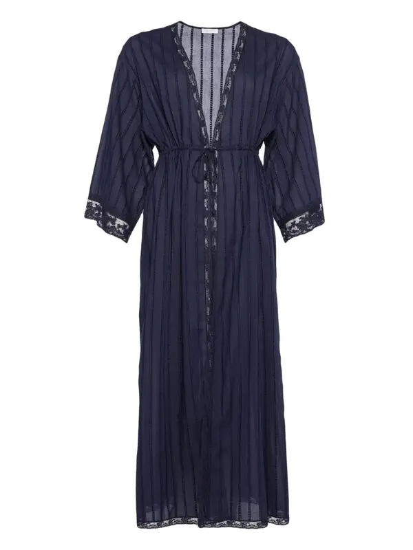 ERES Lactée Lace-trim Maxi Robe - Blue
