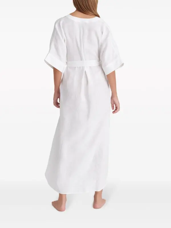 ERES Bibi Linen Kaftan Dress - White
