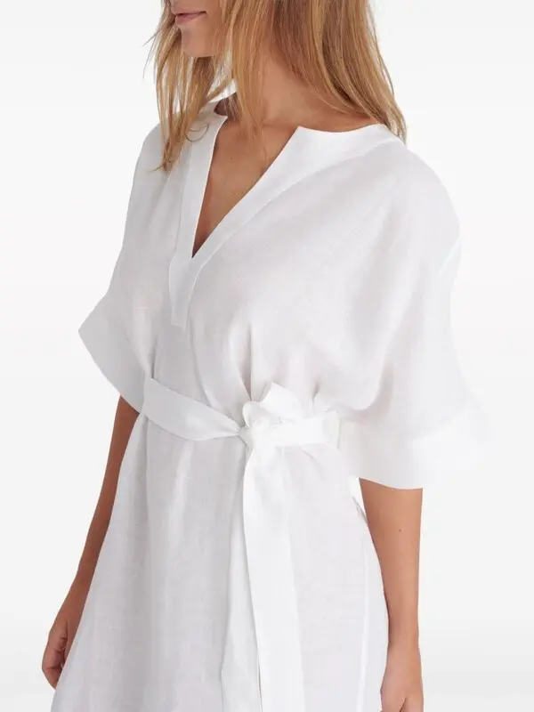 ERES Bibi Linen Kaftan Dress - White