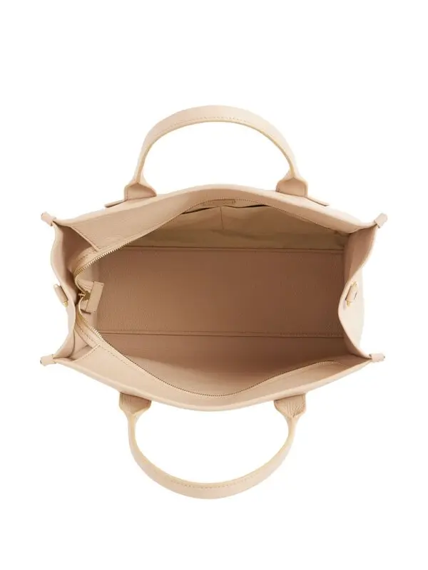 LANCEL Jour De Leather Medium Tote Bag - Neutrals