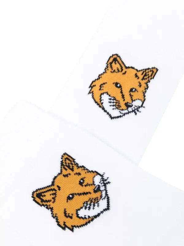 Maison Kitsuné Fox-motif Socks