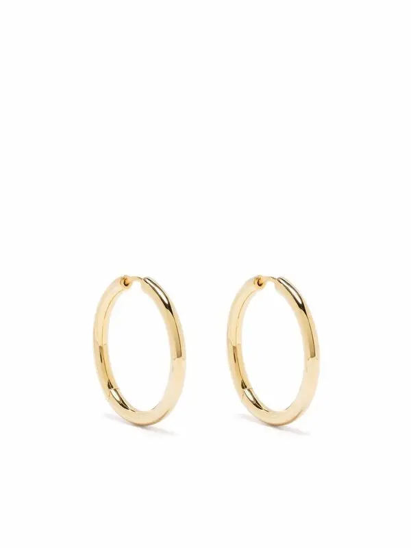 Tom Wood Large -plated Hoop Earrings - Gold