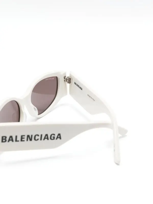 Balenciaga Logo-print Oval Sunglasses