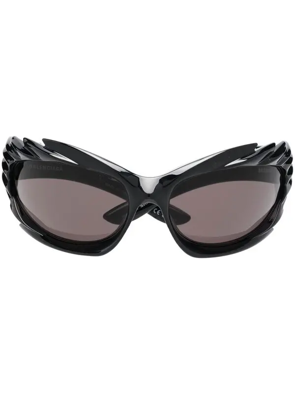 Balenciaga Spike Biker-style Sunglasses - Black