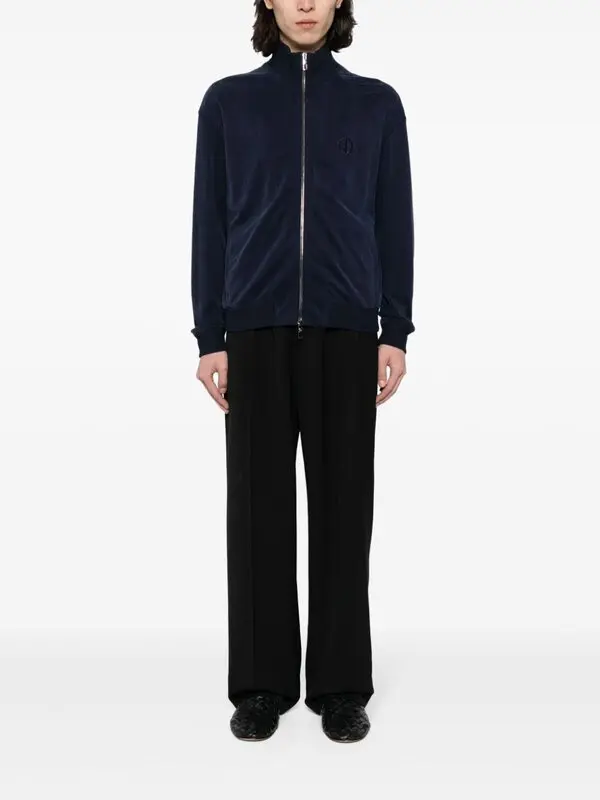 Giorgio Armani Embroidered Logo Track Jacket