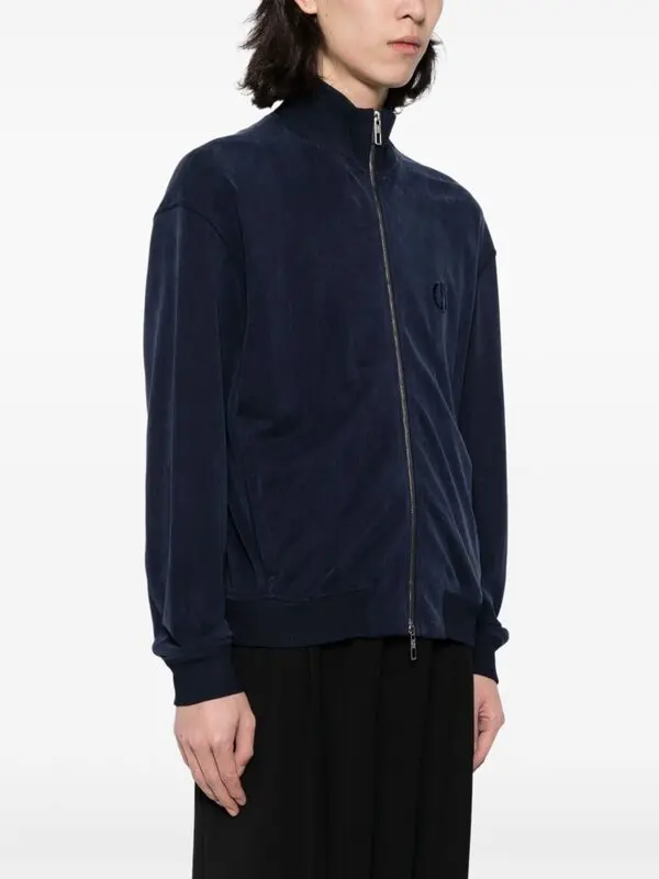 Giorgio Armani Embroidered Logo Track Jacket