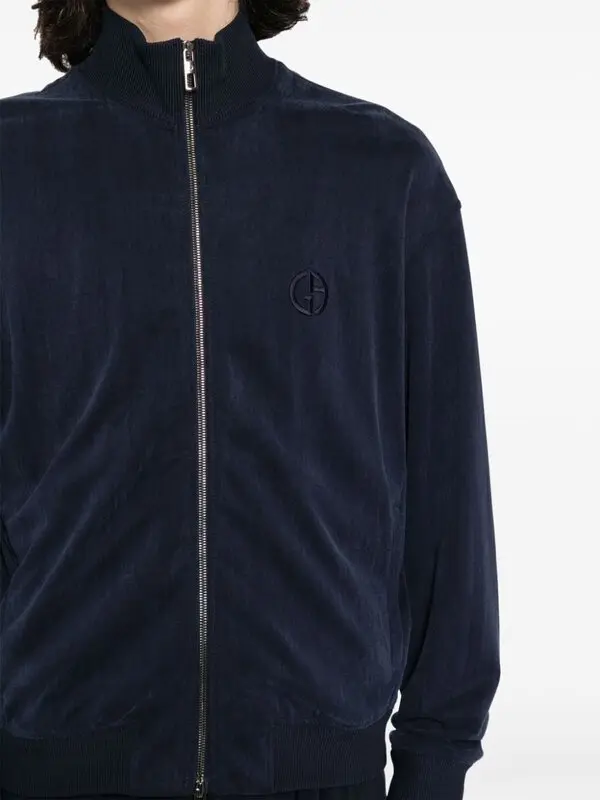 Giorgio Armani Embroidered Logo Track Jacket