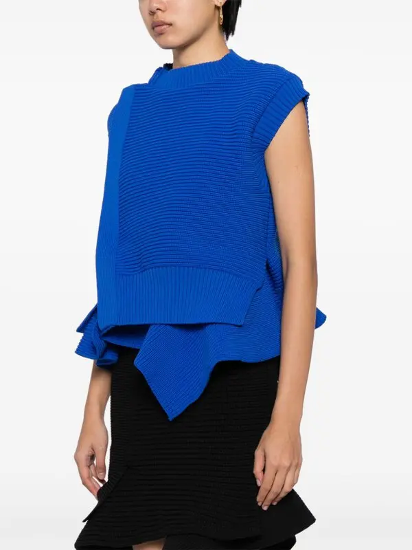 Sacai Layered Sleeveless Knit Top