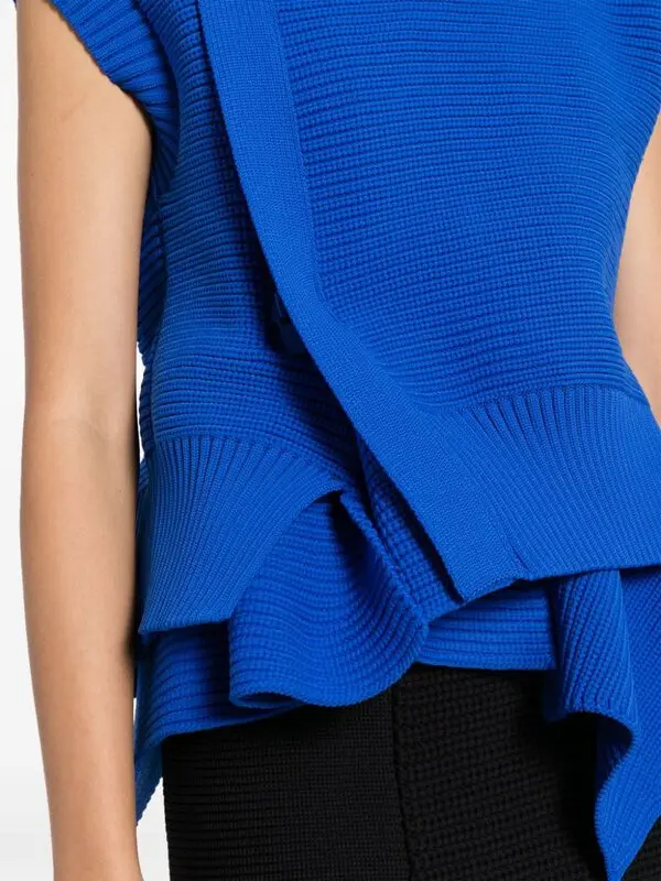 Sacai Layered Sleeveless Knit Top