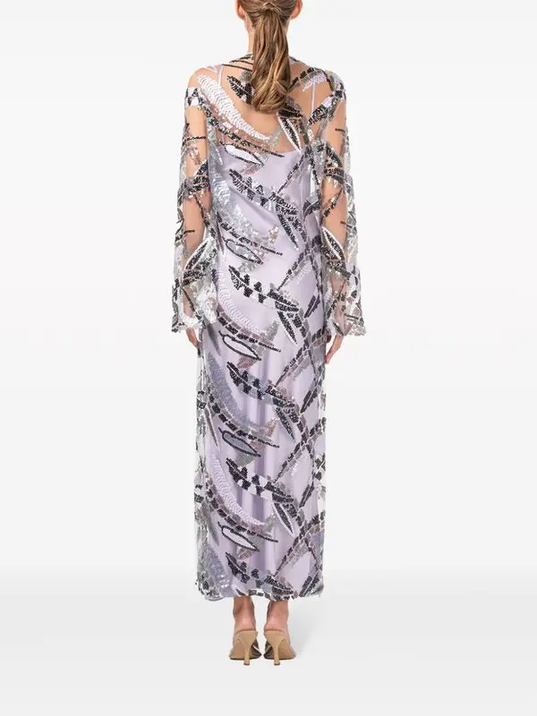Silvia Tcherassi Andria Sequin-embellished Maxi Dress