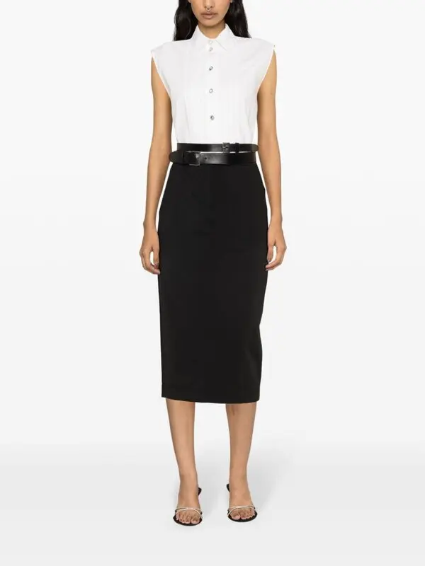Moschino Pintuck Sleeveless Shirt