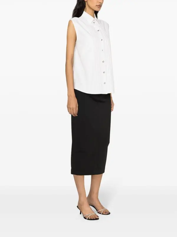 Moschino Pintuck Sleeveless Shirt