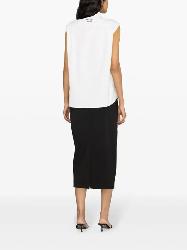 Moschino Pintuck Sleeveless Shirt