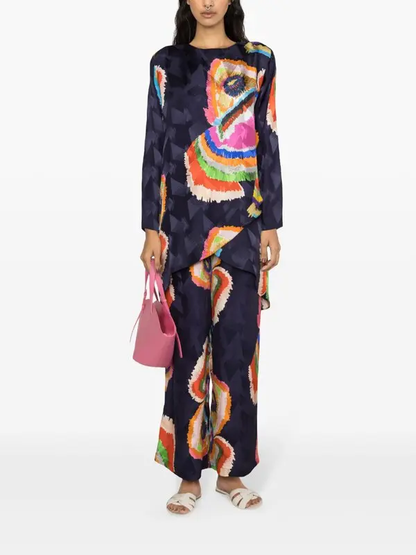 Rianna + Nina Nala Silk Tunic Blouse