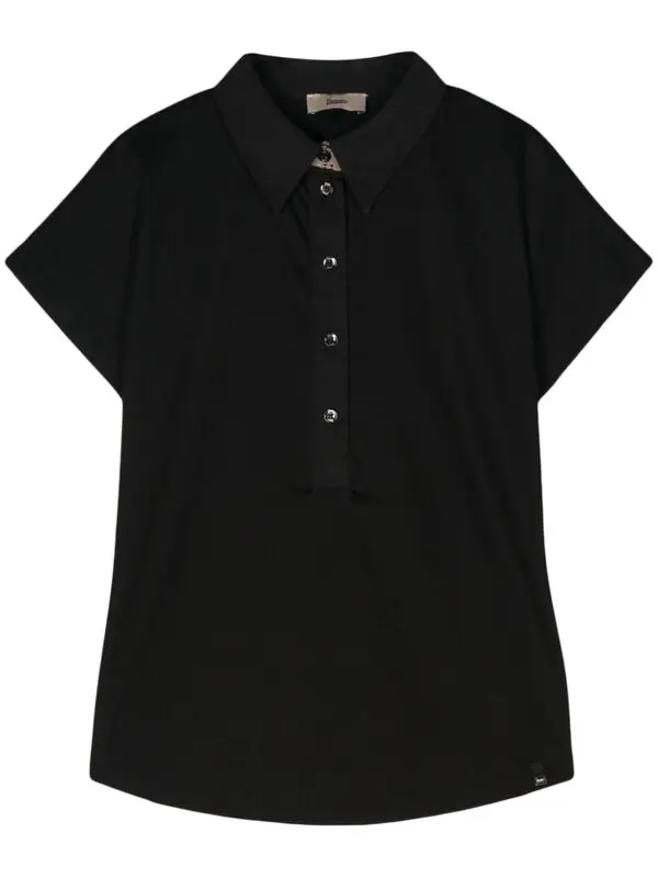 Herno Cotton Polo Shirt - Black