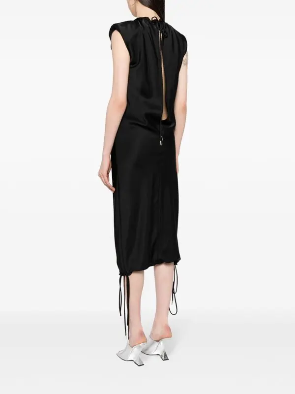 Attico Rhinestone-embellished Midi Dress