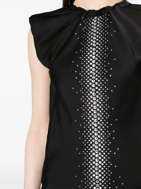 Attico Rhinestone-embellished Midi Dress