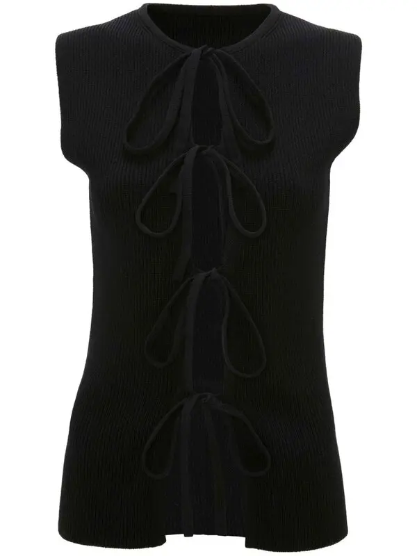 JW Anderson Bow-tie Ribbed Tank Top