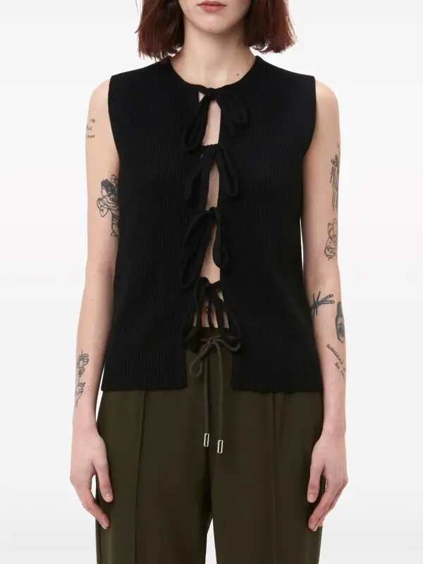 JW Anderson Bow-tie Ribbed Tank Top