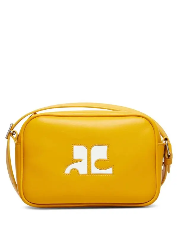 COURREGES Reedition Leather Camera Bag