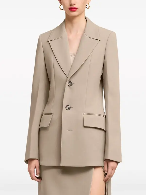 Ami Tailored Virgin Wool Blazer - Neutrals
