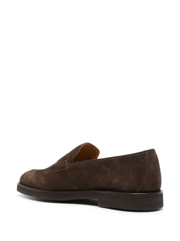 DOUCAL'S Almond-toe Suede Loafers
