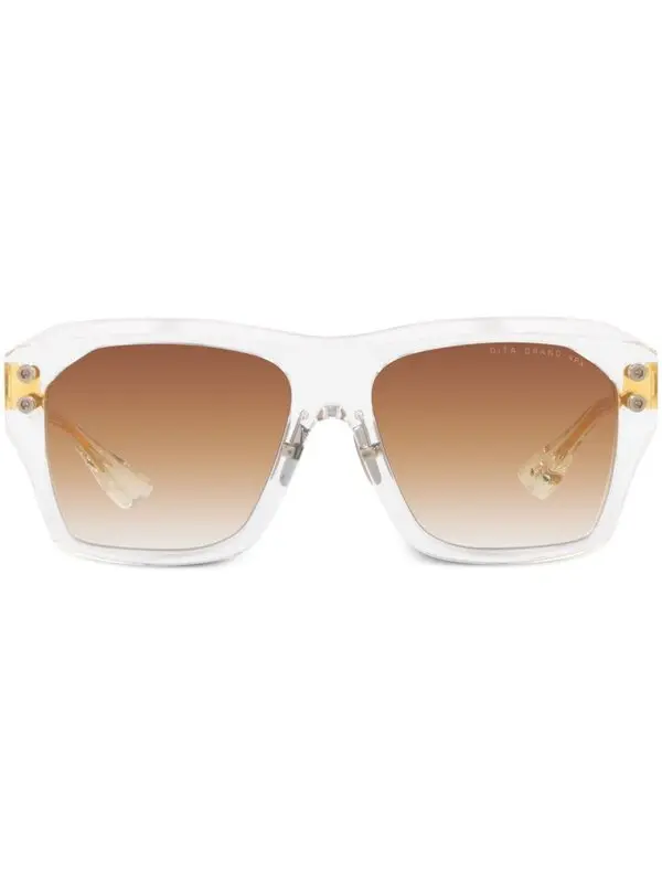 Dita Square Frame Sunglasses - Neutrals