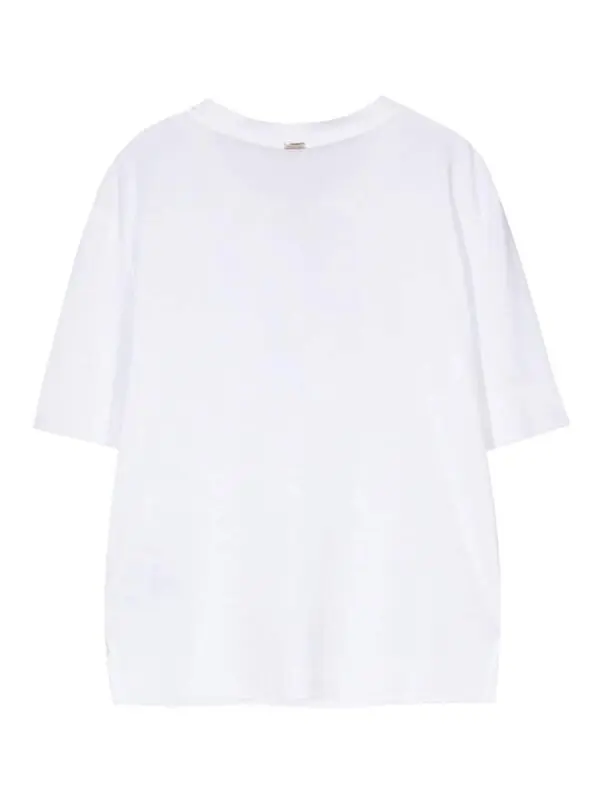 Herno Fine-knit Short-sleeved Jumper - White