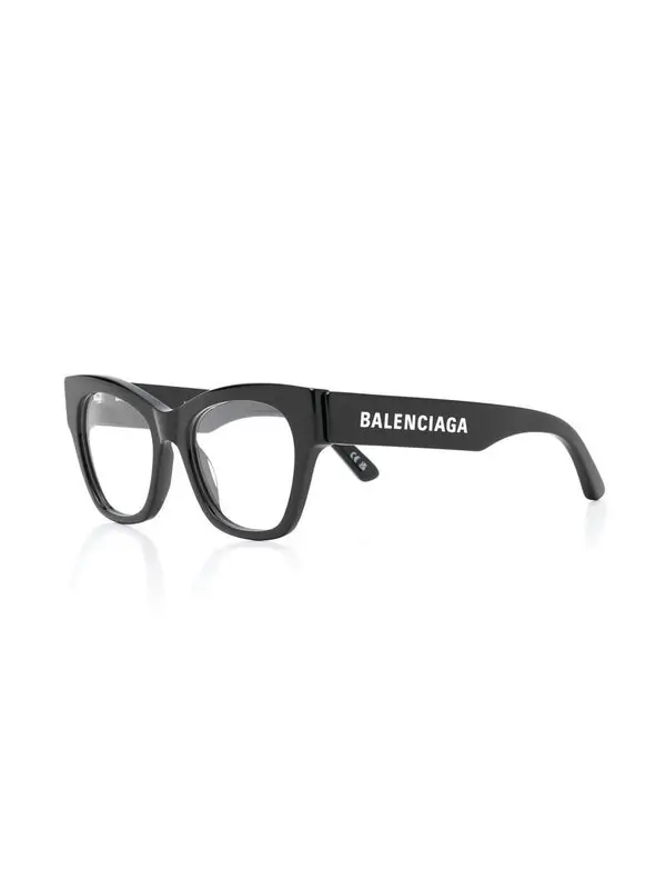 Balenciaga Logo Cat-eye Glasses