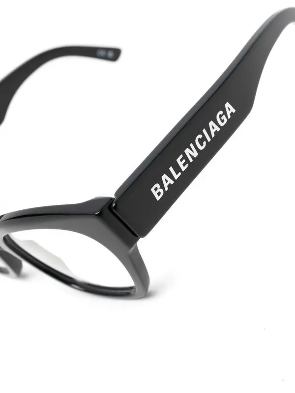 Balenciaga Logo Cat-eye Glasses