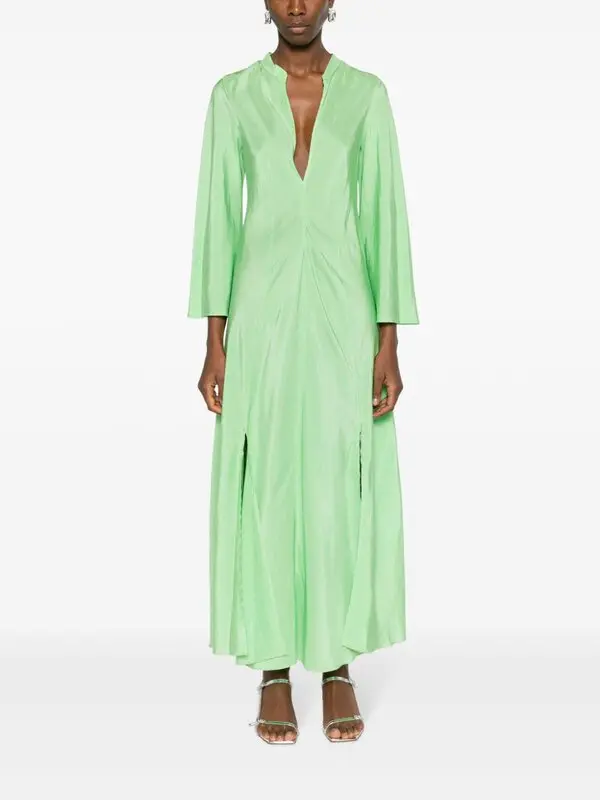 FORTE_FORTE V-neck Maxi Dress