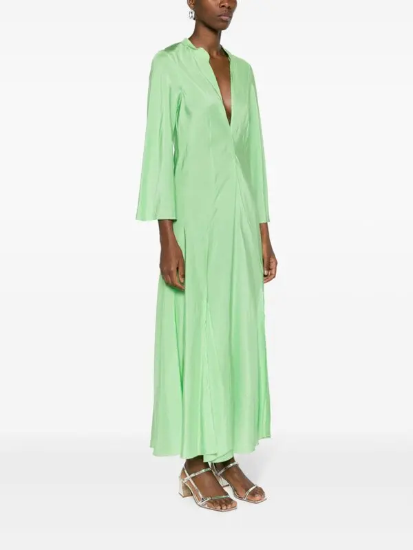 FORTE_FORTE V-neck Maxi Dress