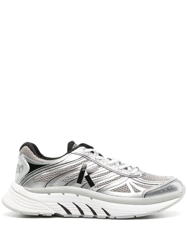 Kenzo Pace Metallic Mesh Sneakers - Grey