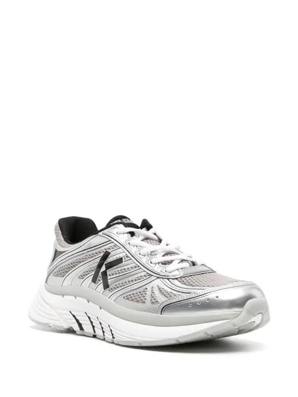 Kenzo Pace Metallic Mesh Sneakers - Grey