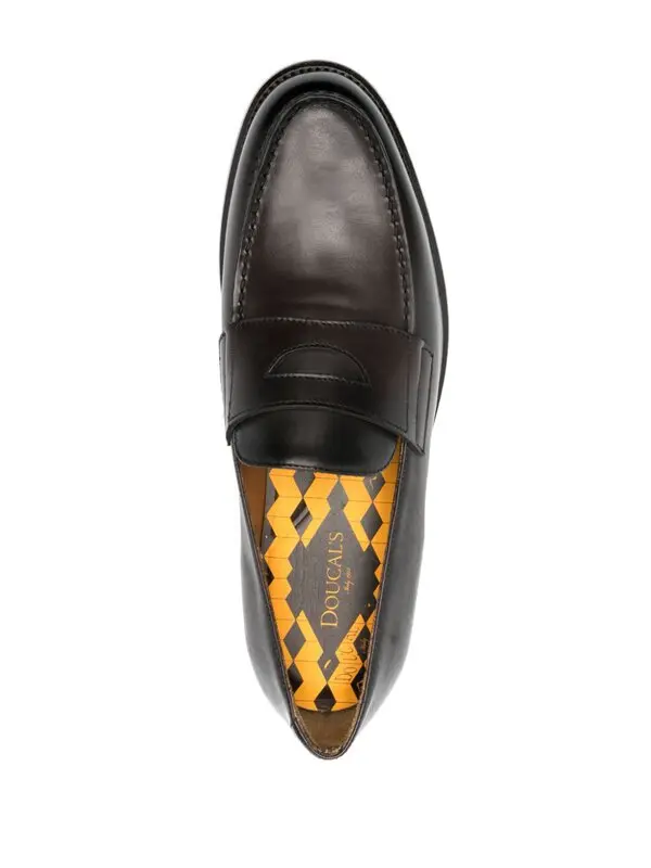 DOUCAL'S Mario 50 Leather Loafers - Brown